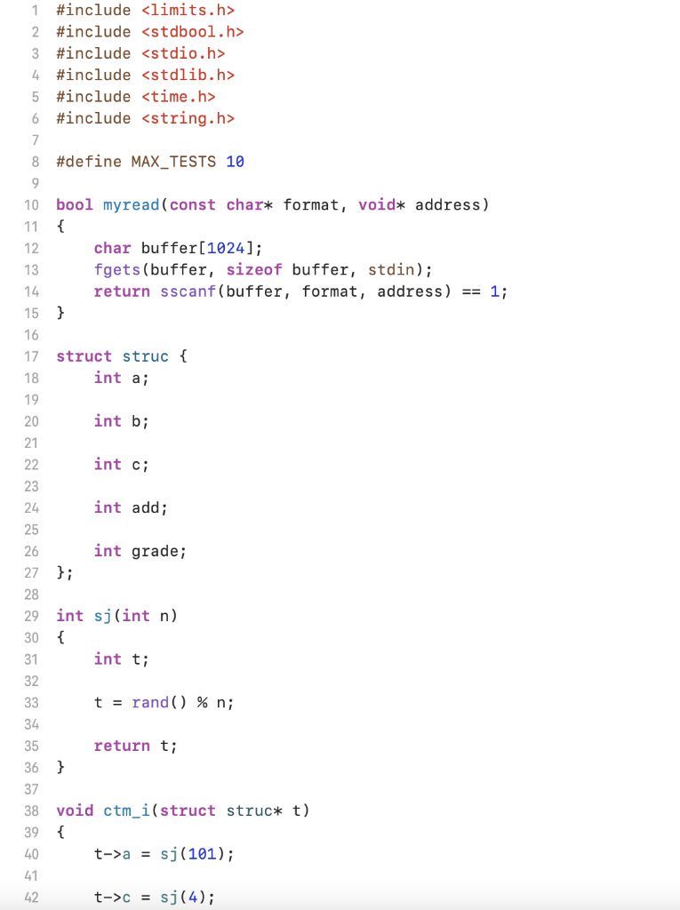Solved I have written a C program, this program is designed | Chegg.com
