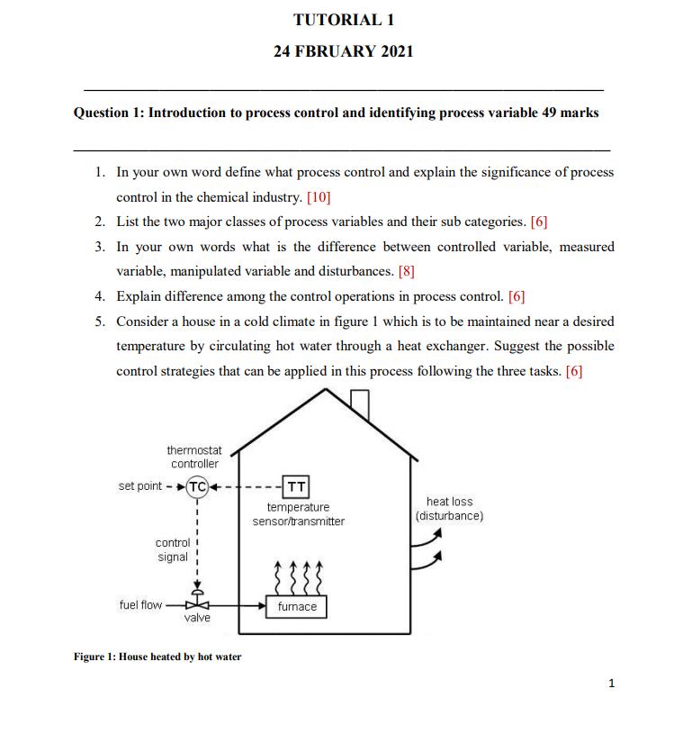 Solved TUTORIAL 1 24 FBRUARY 2021 Question 1: Introduction | Chegg.com