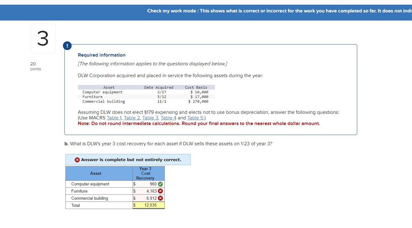 Solved TABLE 4 Nonresidential Real Property Mid-Month | Chegg.com