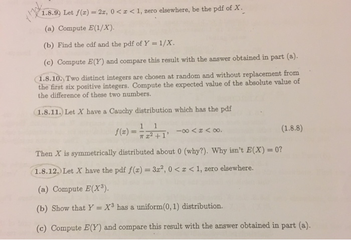 Solved EXERCISES ITD Let a point be selected from the sample | Chegg.com