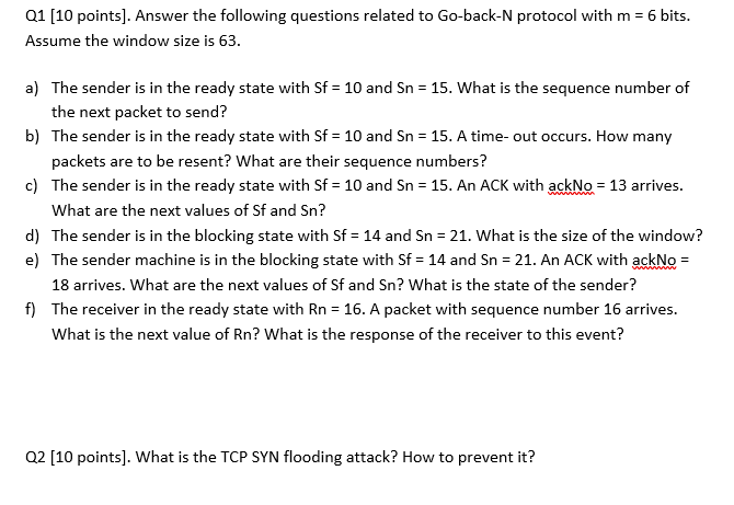 Solved Q1 (10 points). Answer the following questions | Chegg.com
