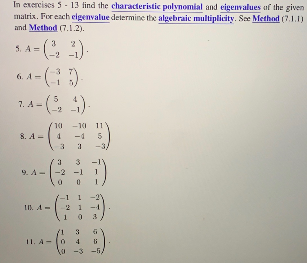 Solved In exercises 14 22 for each eigenvalue of the given | Chegg.com