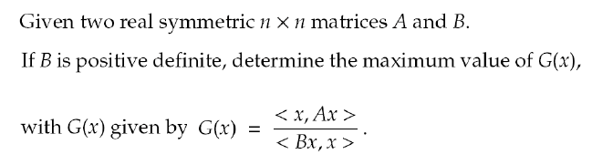 Solved Given two real symmetric n × n matrices A and B. If B | Chegg.com