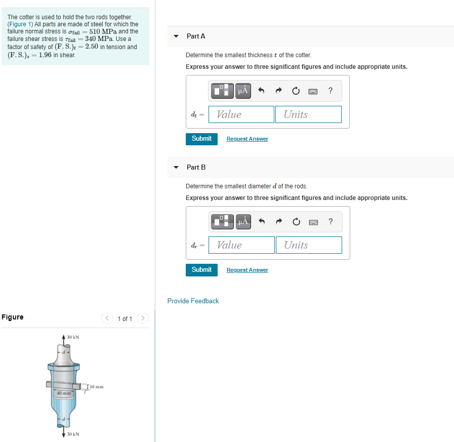Solved The coiter is used to hold the two rods together. | Chegg.com