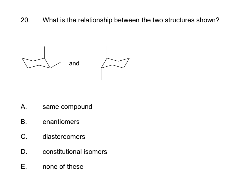 Solved 20. What is the relationship between the two | Chegg.com