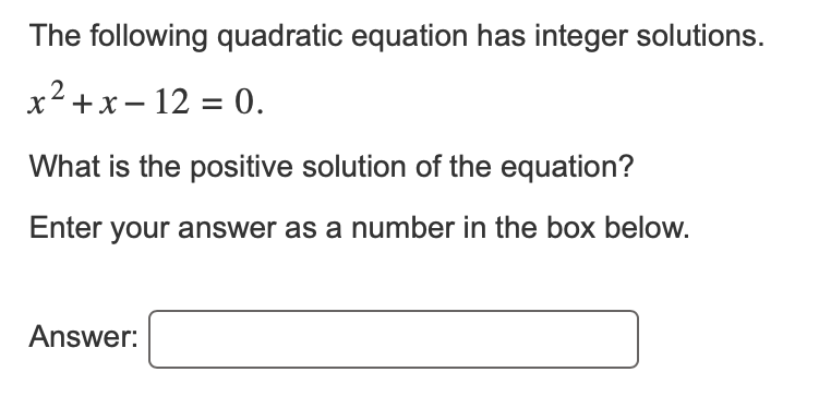 Solved The following quadratic equation has integer | Chegg.com