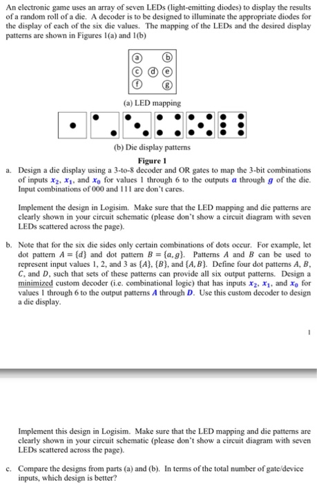 An electronic game uses an array of seven LEDs | Chegg.com