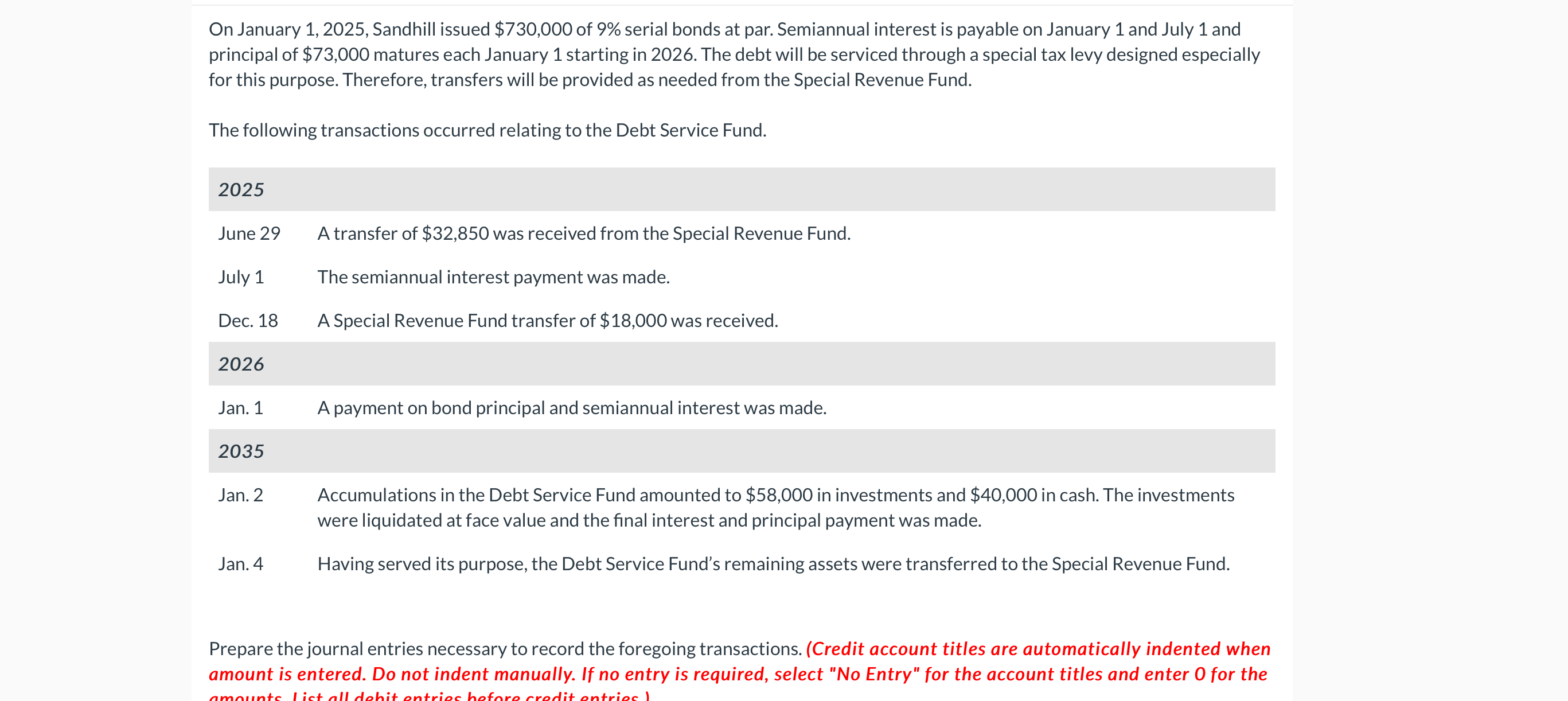 Solved On January 1, 2025, Sandhill issued $730,000 of 9% | Chegg.com