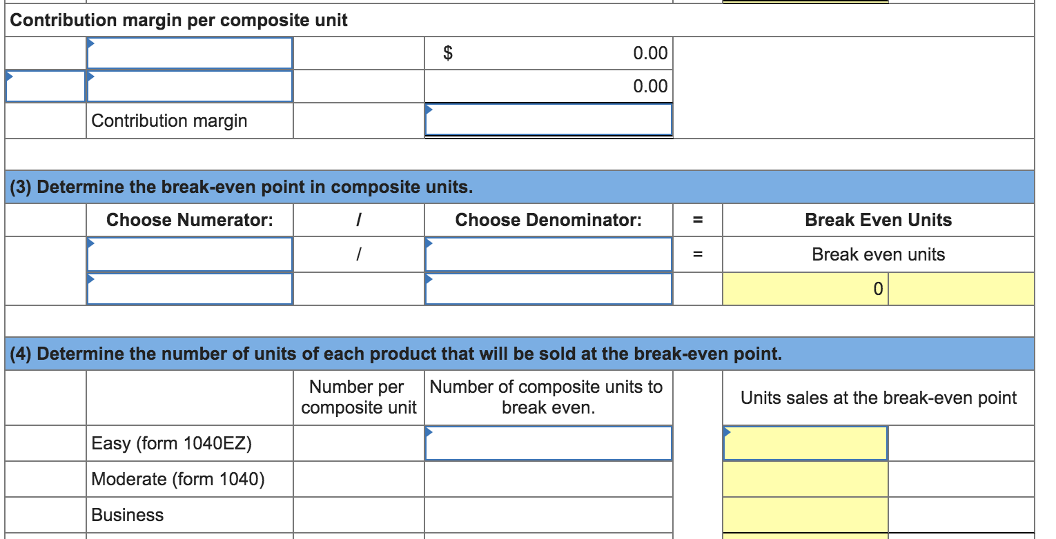 Solved Exercise 18-23 CVP analysis using composite units LO | Chegg.com