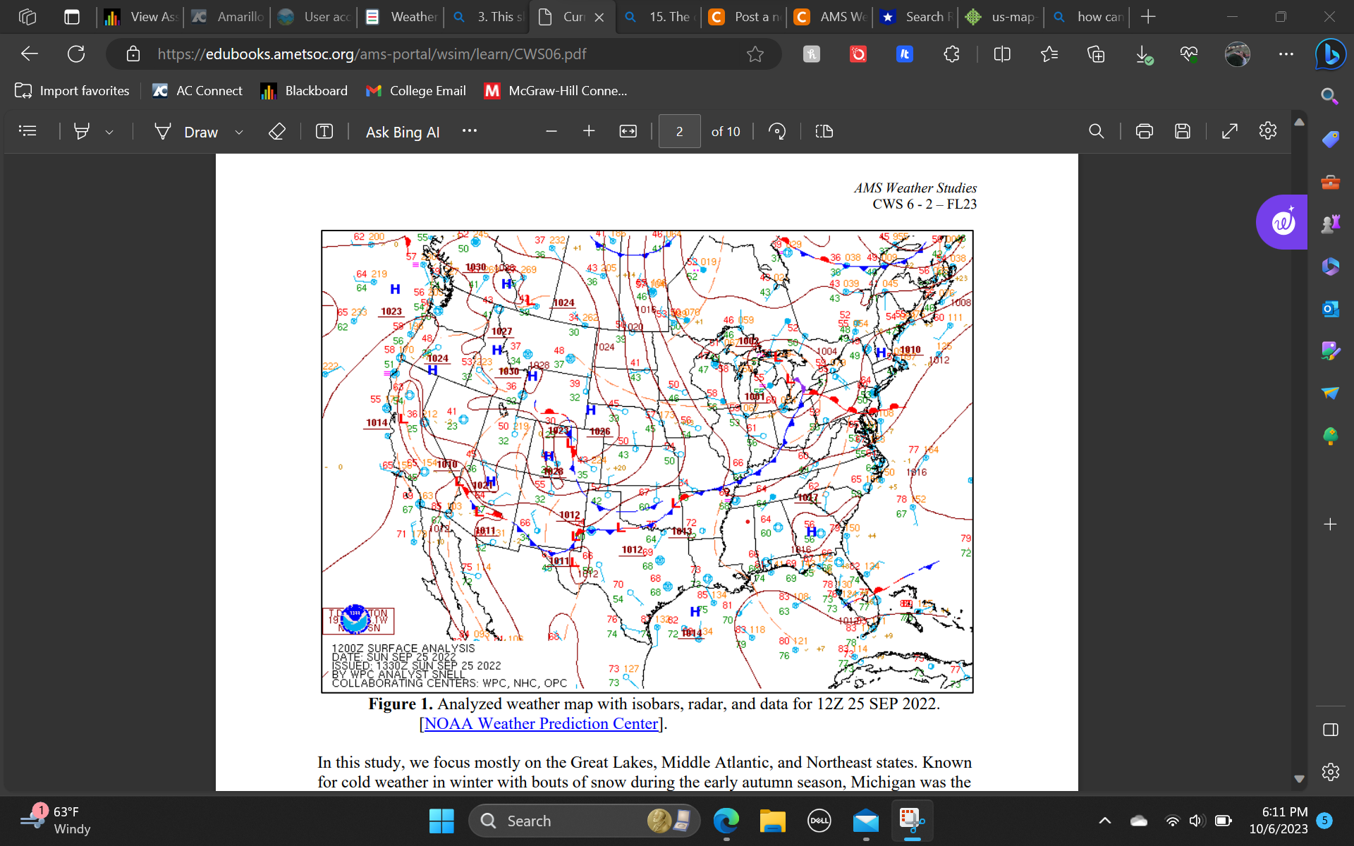 Solved [NOAA Weather Prediction Center]. In this study, we | Chegg.com