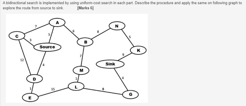 Solved A bidirectional search is implemented by using | Chegg.com