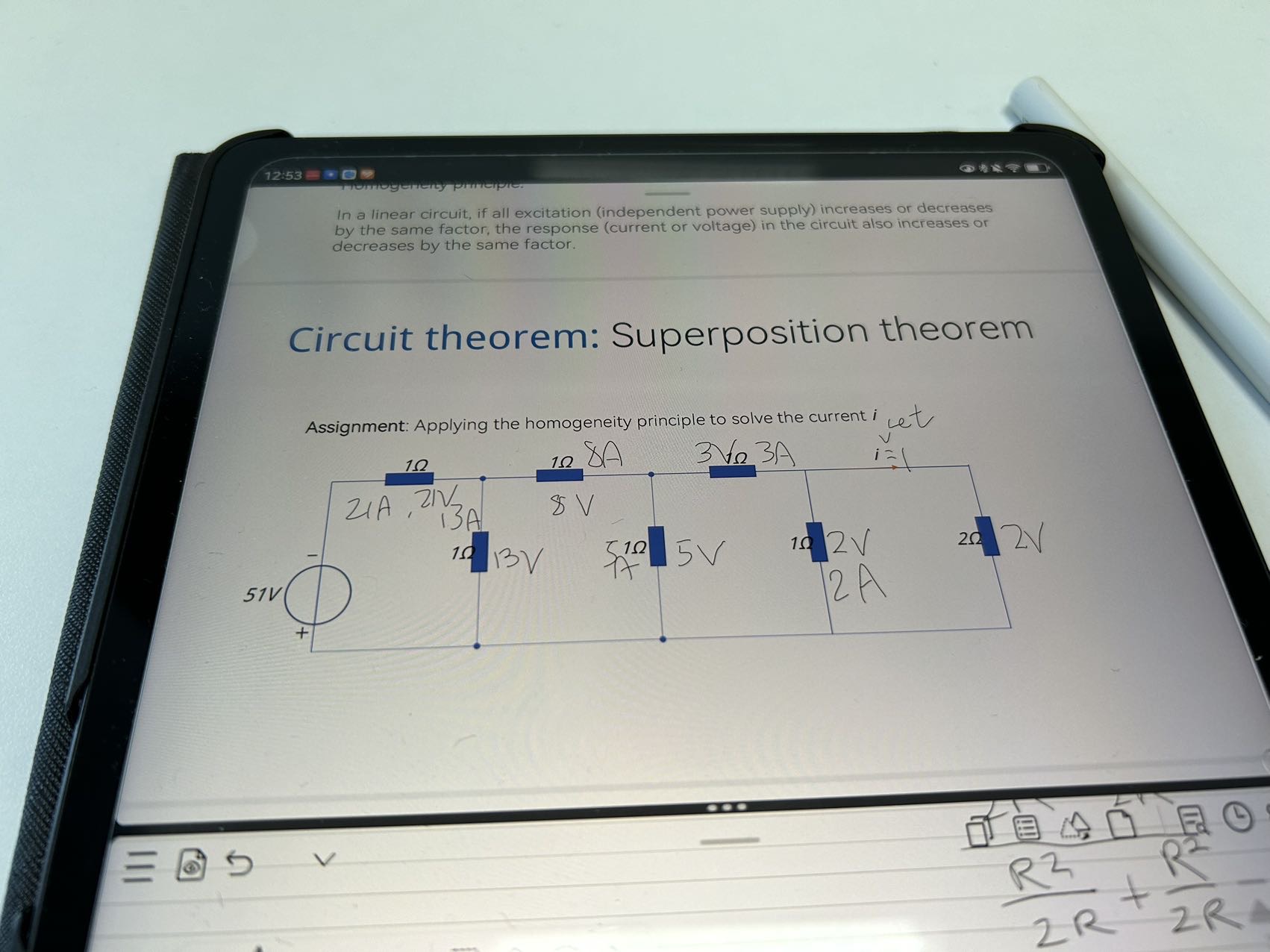 Solved Circuit Theorem Superposition Theorem