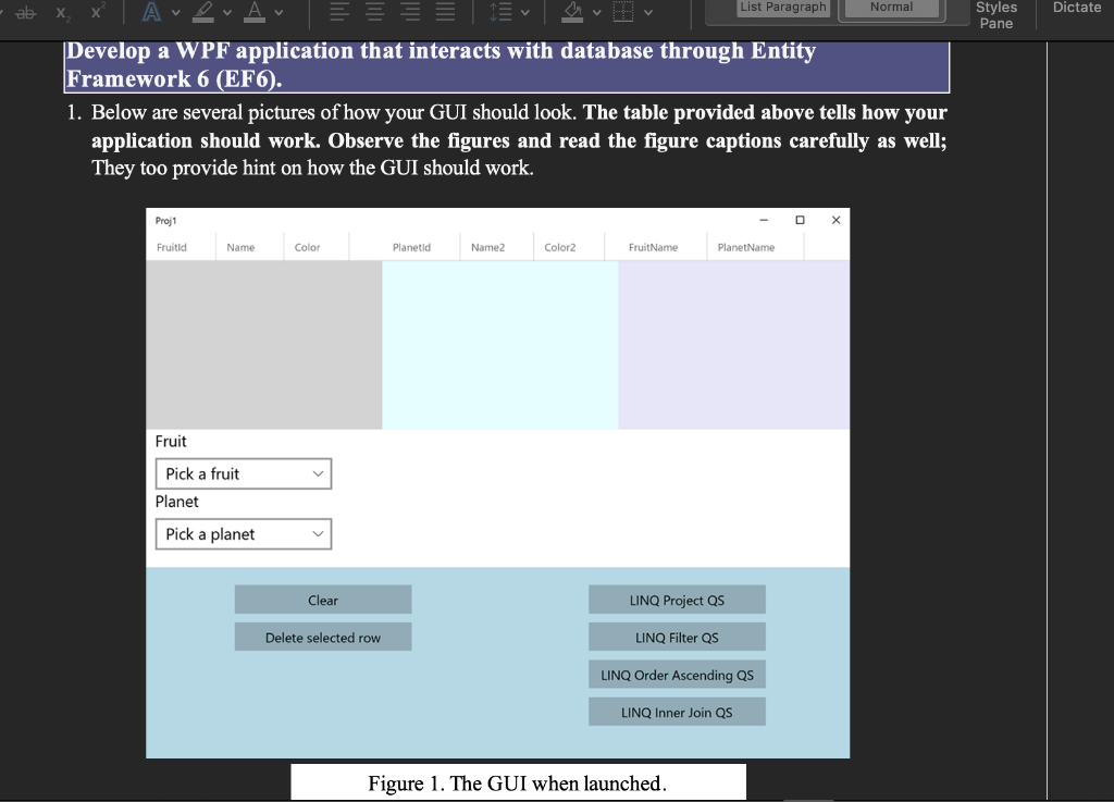 Three DataGrid, two ComboBoxes, six Buttons are | Chegg.com