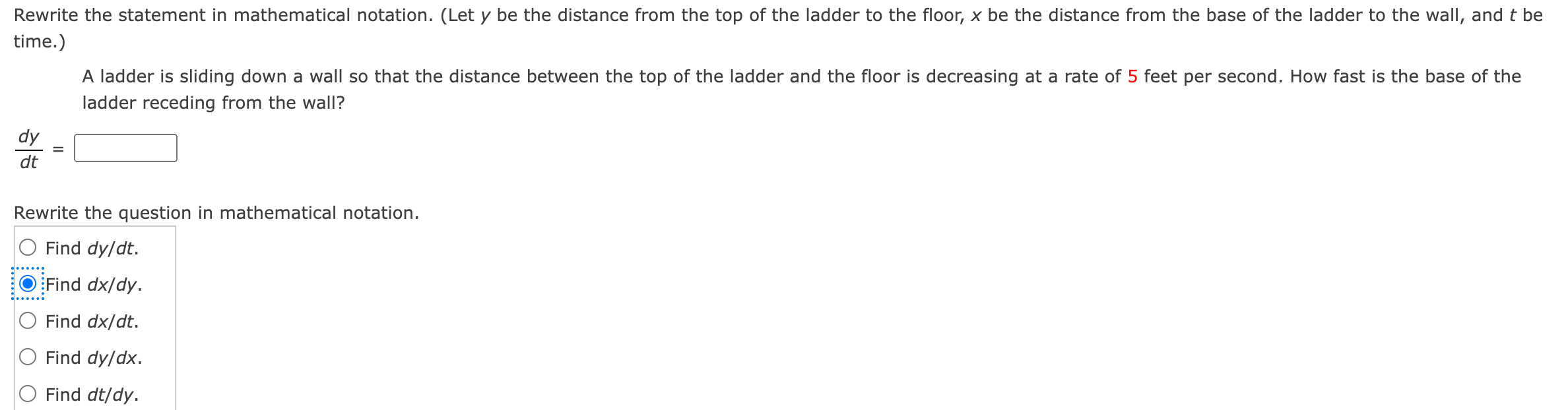 Solved Rewrite the statement in mathematical notation. (Let | Chegg.com