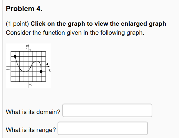Solved Problem 4. (1 point) Click on the graph to view the | Chegg.com