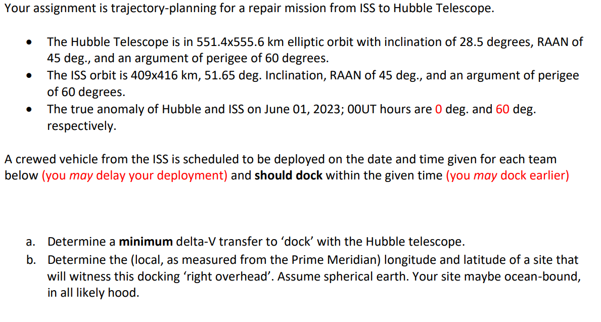 Solved Schedule deployment time Must dock by June 9, 2023; | Chegg.com