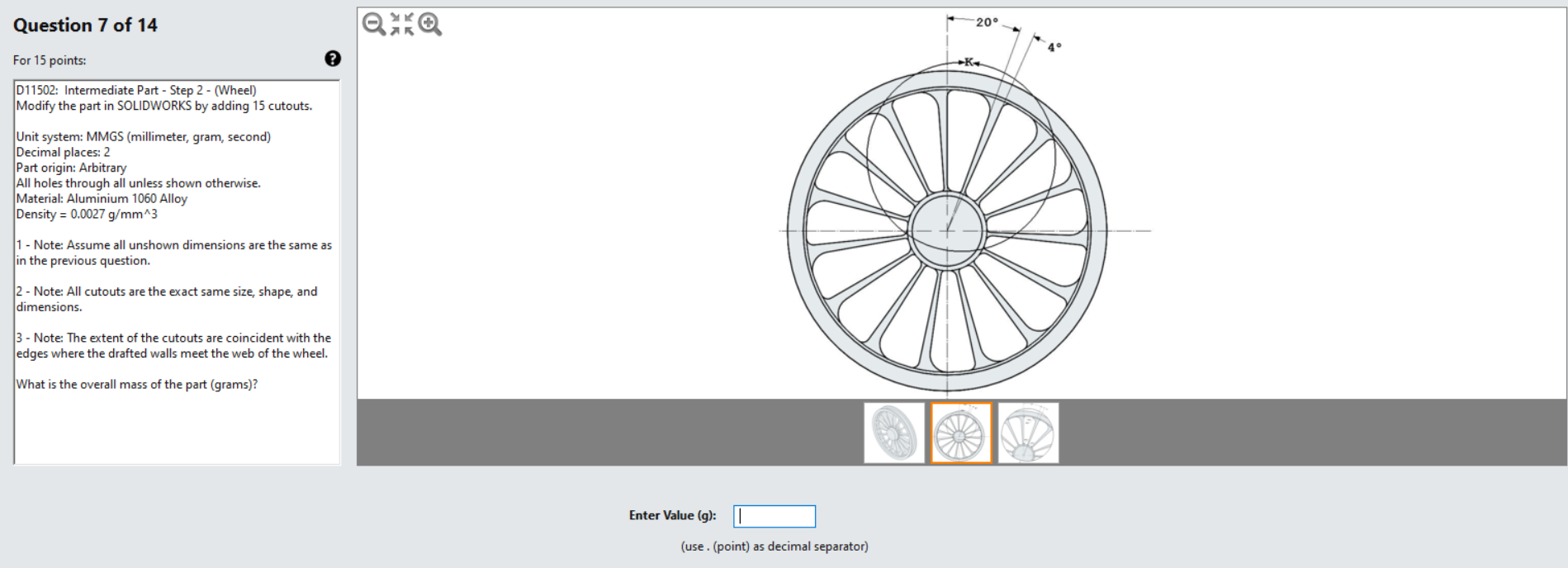 Solved D11501: Intermediate Part - Step 1 - (Wheel) Build | Chegg.com