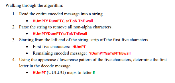 Solved Your goal for this Coding Challenge is to decrypt | Chegg.com