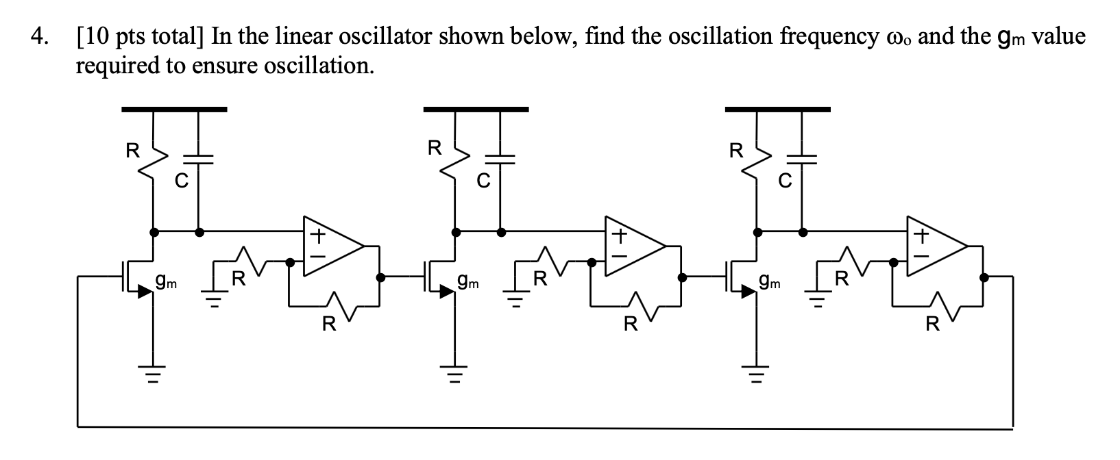 Solved 4. [10 pts total] In the linear oscillator shown | Chegg.com