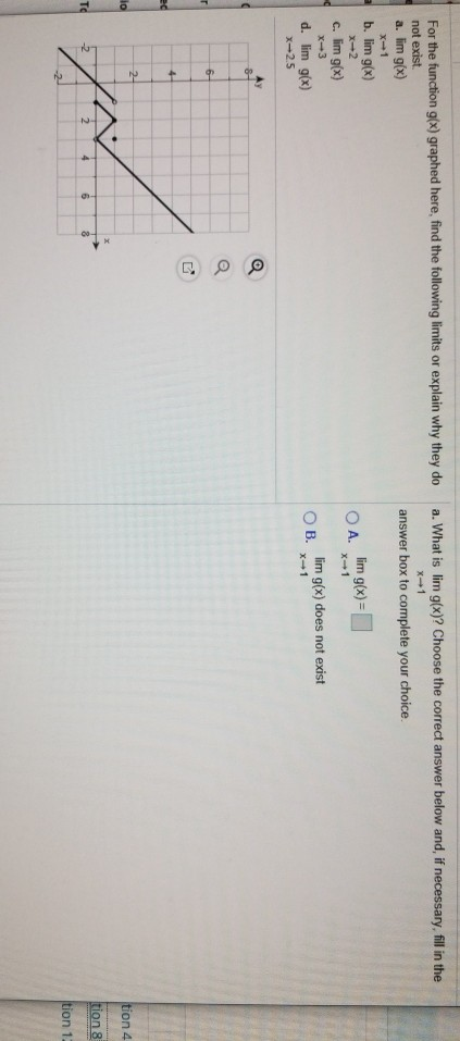 Solved For the function g(x) graphed here, find the | Chegg.com