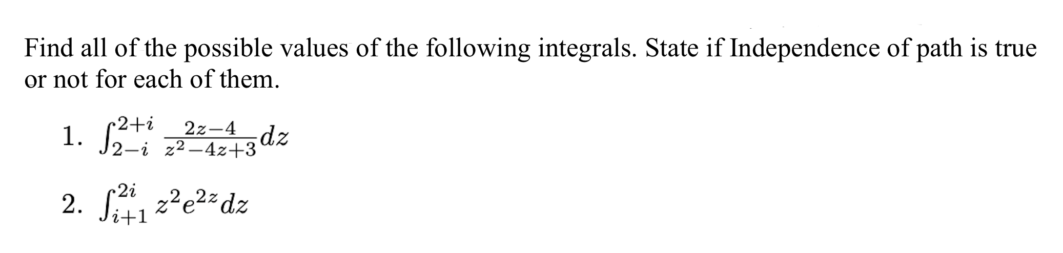 Solved Find all of the possible values of the following | Chegg.com