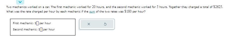Solved Two mechanics worked on a car. The first mechanic | Chegg.com