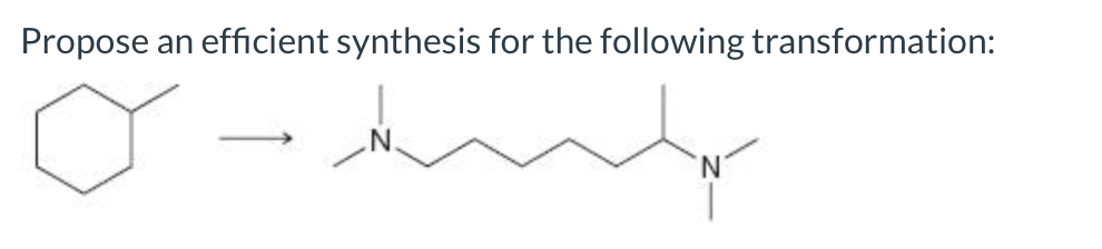 Solved Propose an efficient synthesis for the following | Chegg.com