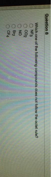 Solved: Question 8 Which One Of The Following Compounds Do... | Chegg.com