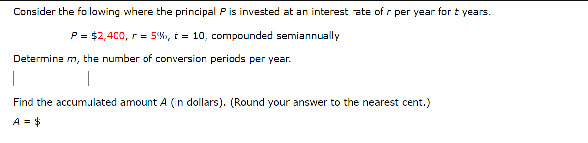 Solved Consider the following where the principal P is | Chegg.com