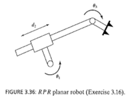 Solved 4. Assign link frames to the RPR planar robot shown | Chegg.com