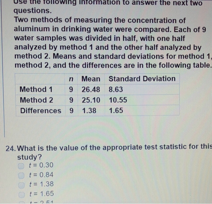 Solved Use the following information to answer the next two | Chegg.com