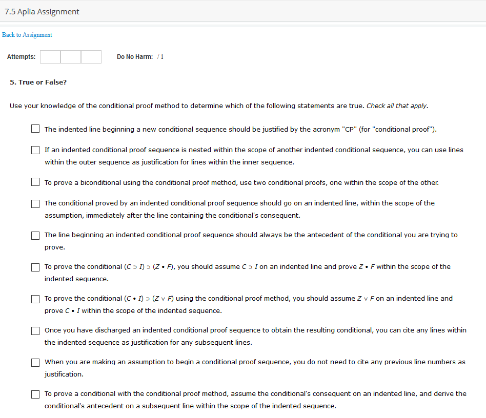 7.5 Aplia Assignment Back to Assignment Attempts: Do | Chegg.com
