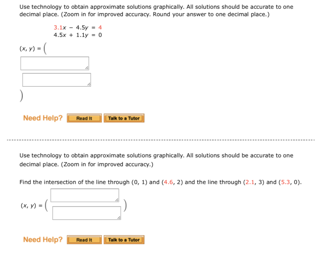 Solved Use technology to obtain approximate solutions | Chegg.com