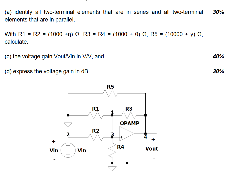 Solved (a) ﻿identify all two-terminal elements that are in | Chegg.com