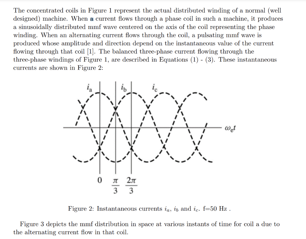 Solved The Figure 1 depicts a simple three phase AC machine | Chegg.com