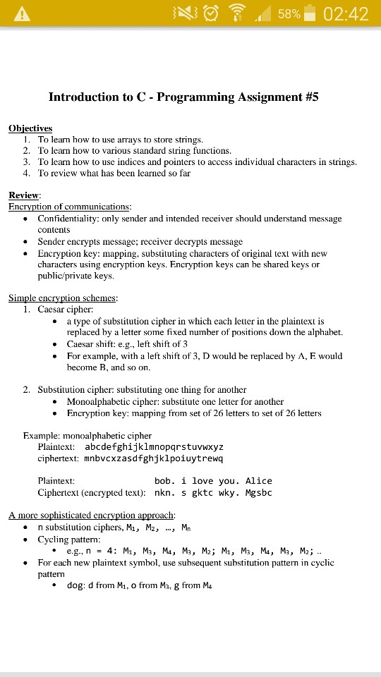 a E A NO 81% 15:05 Introduction to C - Programming | Chegg.com