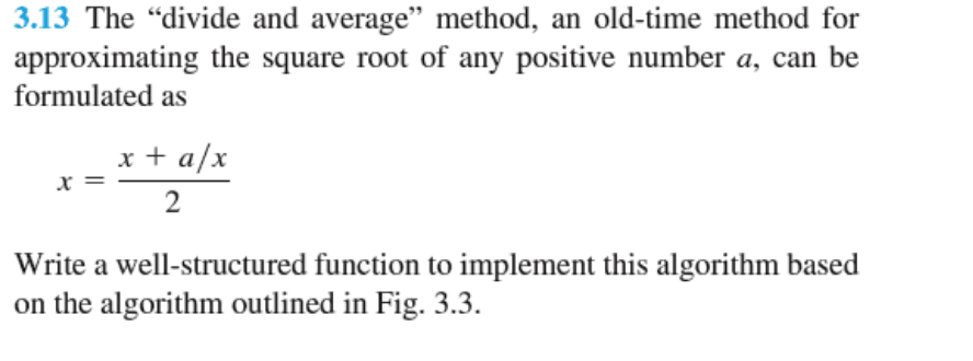Solved 313 The “divide And Average” Method An Old Time