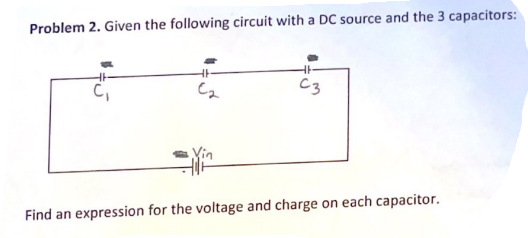 Solved Problem 2. Given the following circuit with a DC | Chegg.com Solved Problem 2. Given the following circuit with a DC | Chegg.com
