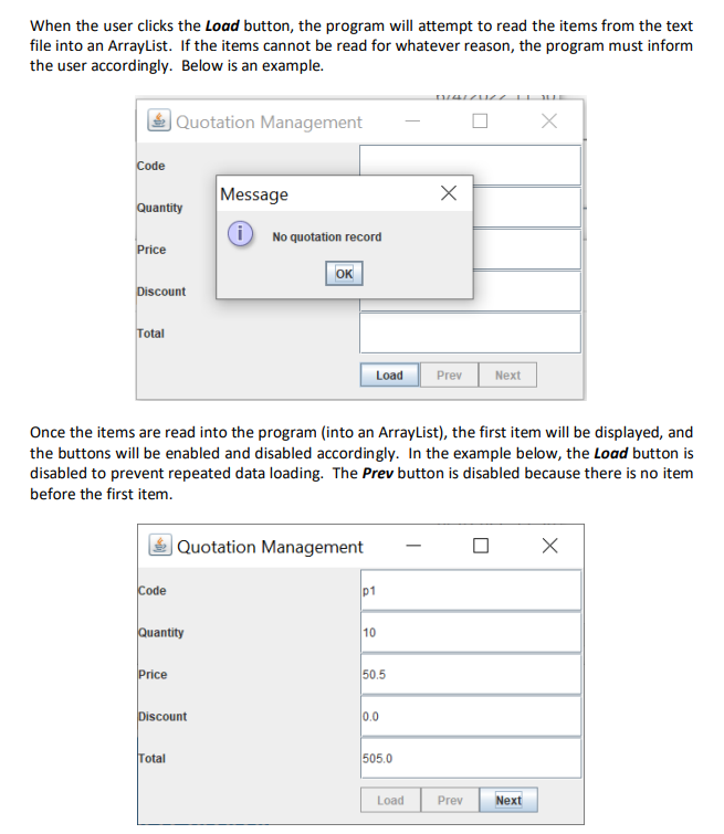Solved 1. USE JAVA SWING 2. WHEN DONE PROVIDE SCREENSHOTS OF | Chegg.com