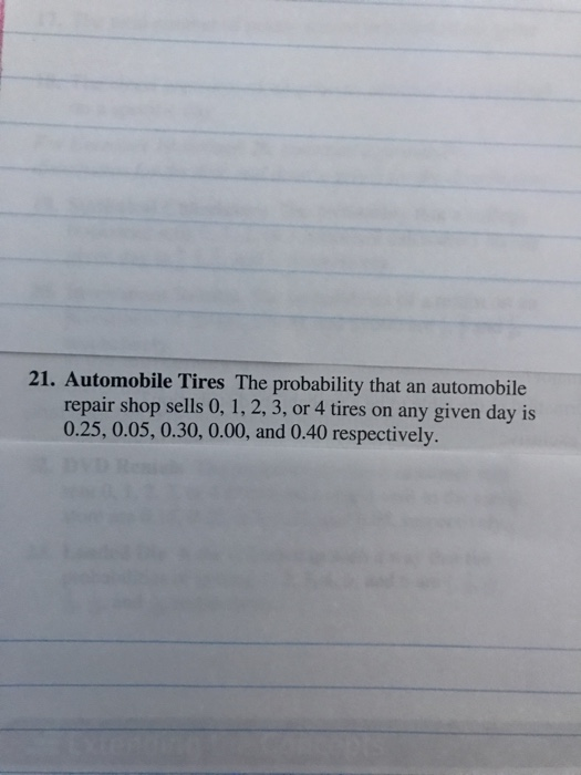 Solved For Exercises 19 through 26, construct a probability | Chegg.com