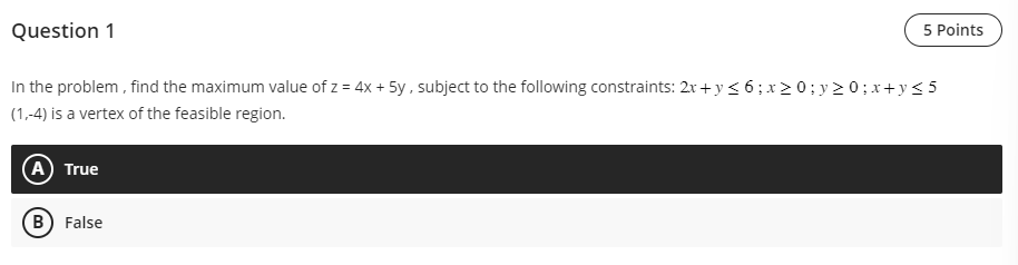 Solved In the problem, find the maximum value of z=4x+5y, | Chegg.com