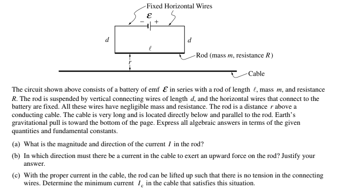 Solved The circuit shown above consists of a battery of emf | Chegg.com