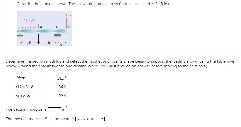 Solved Consider the loading shown. The allowable normal | Chegg.com