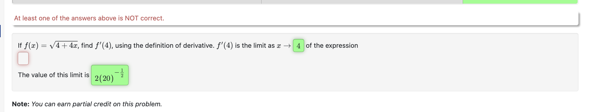 Solved If f(x)=x21, find f′(4), using the definition of | Chegg.com