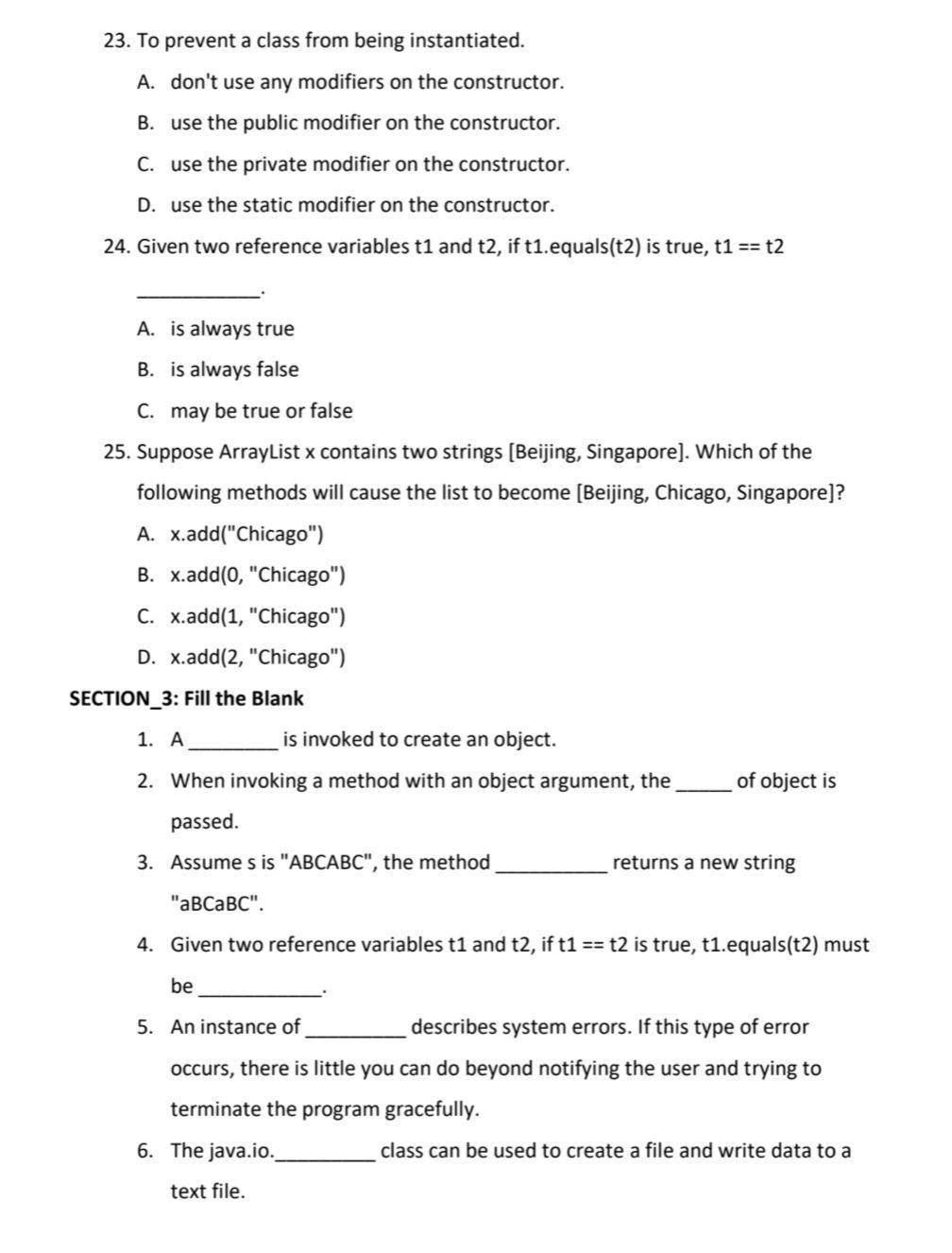 Solved A. 7 B. 9 C. 13 D. 11 E. Compilation Error or Runtime | Chegg.com