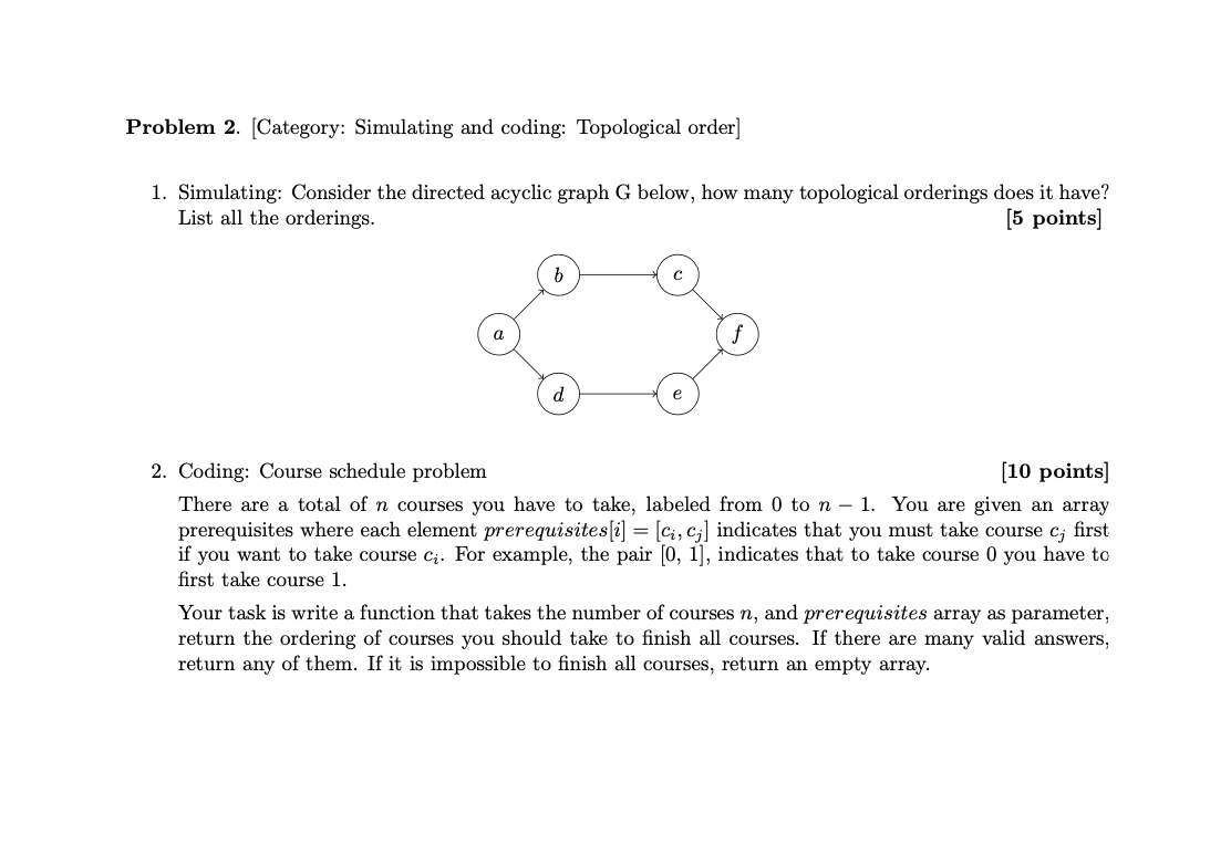 Solved Problem 2. (Category: Simulating and coding: | Chegg.com