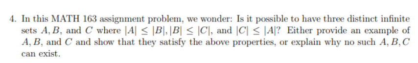 Solved 4. In this MATH 163 assignment problem, we wonder: Is | Chegg.com