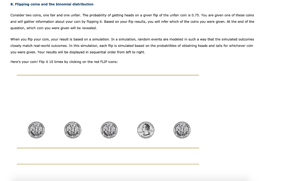 Solved Consider two coins, one fair and one unfair. The | Chegg.com