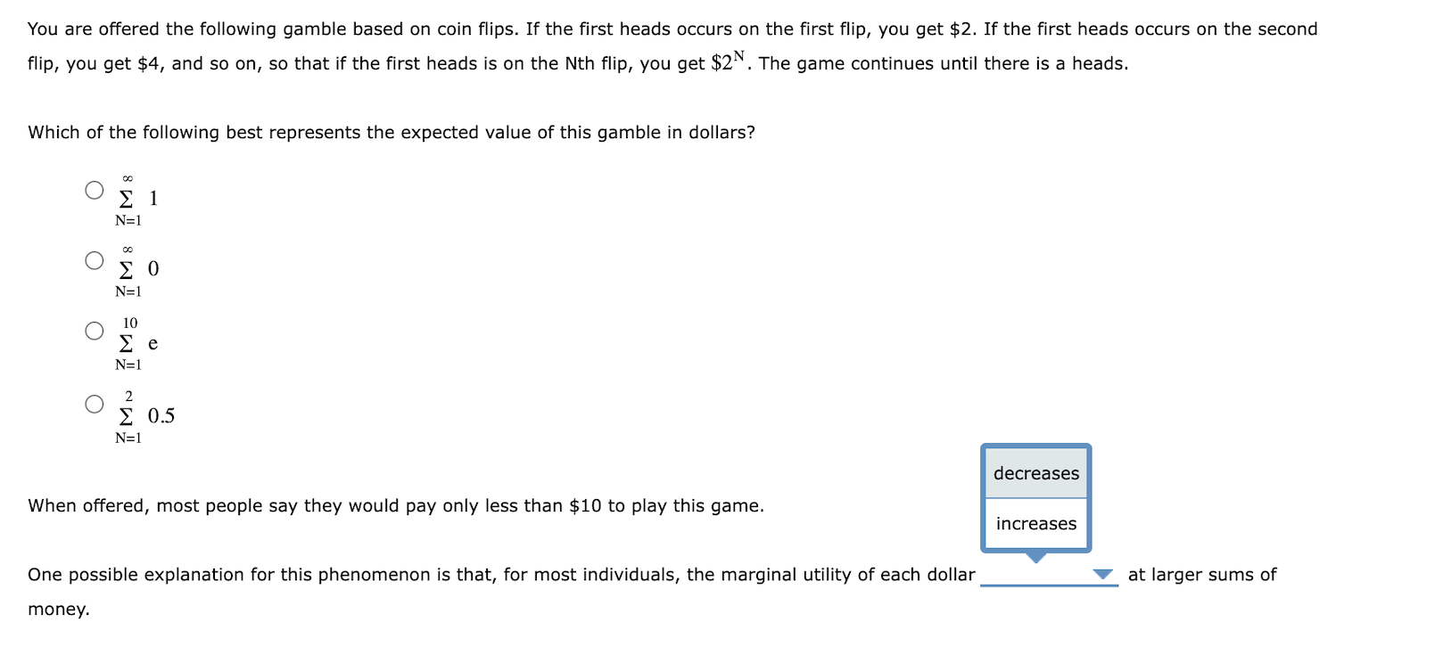 Solved You are offered the following gamble based on coin | Chegg.com