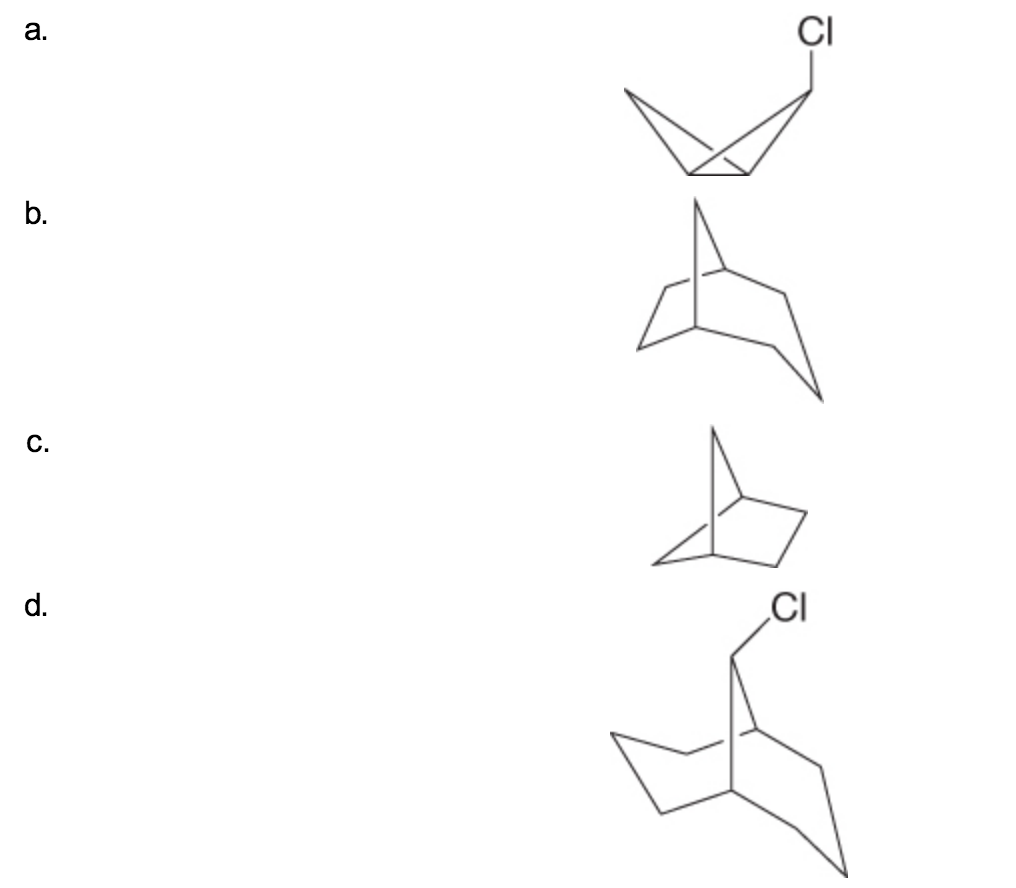 Solved Give names for each of the following bicyclic | Chegg.com